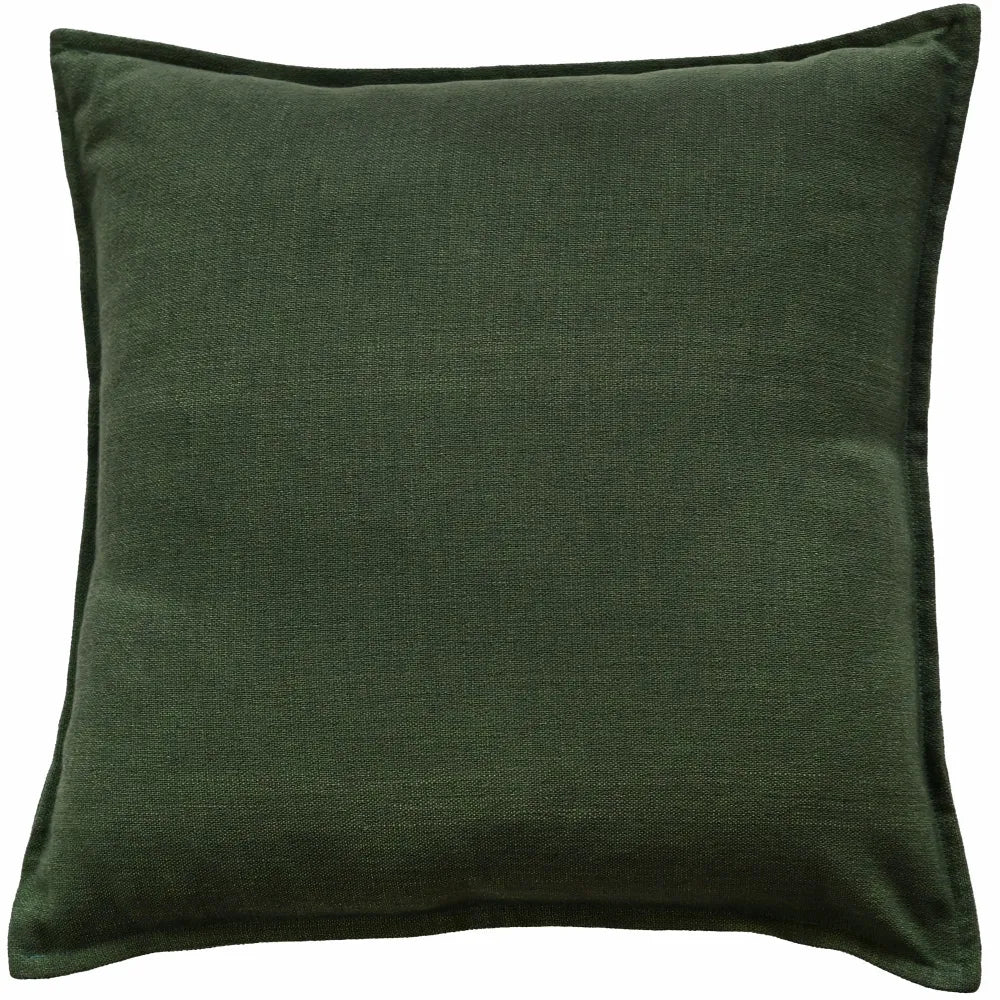 Tia Poly Linen Mix W Flange Forestgreen 50x50 Cushion – Smyth Patterson