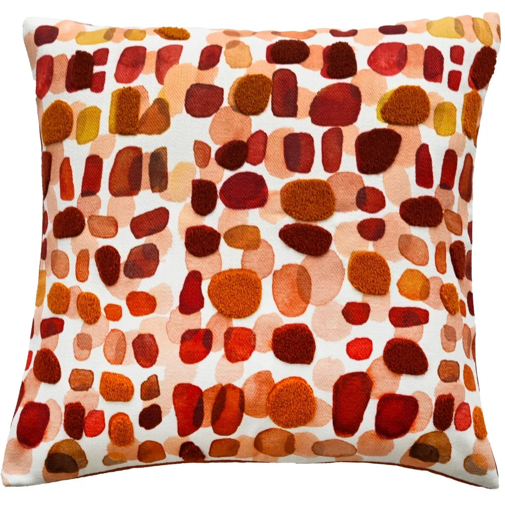 Alfie Rust Raised Pebbles 45x45 Cushion – Smyth Patterson
